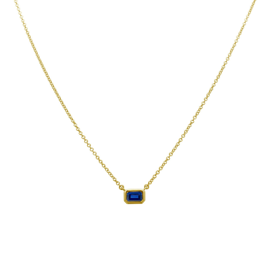 Gemstone Bezel Necklace – Lindsey Leigh Jewelry