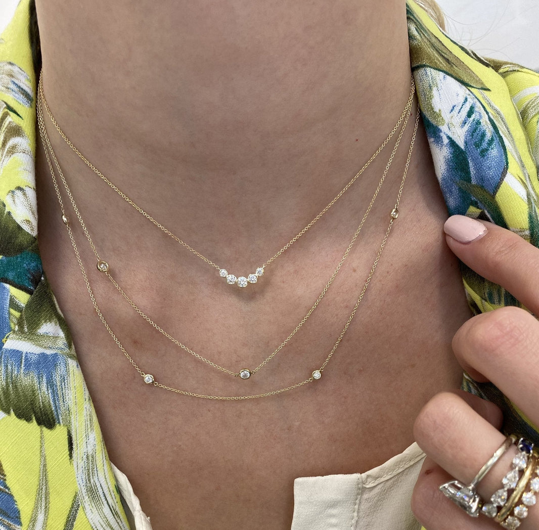 Double Diamond Necklace – Lindsey Leigh Jewelry