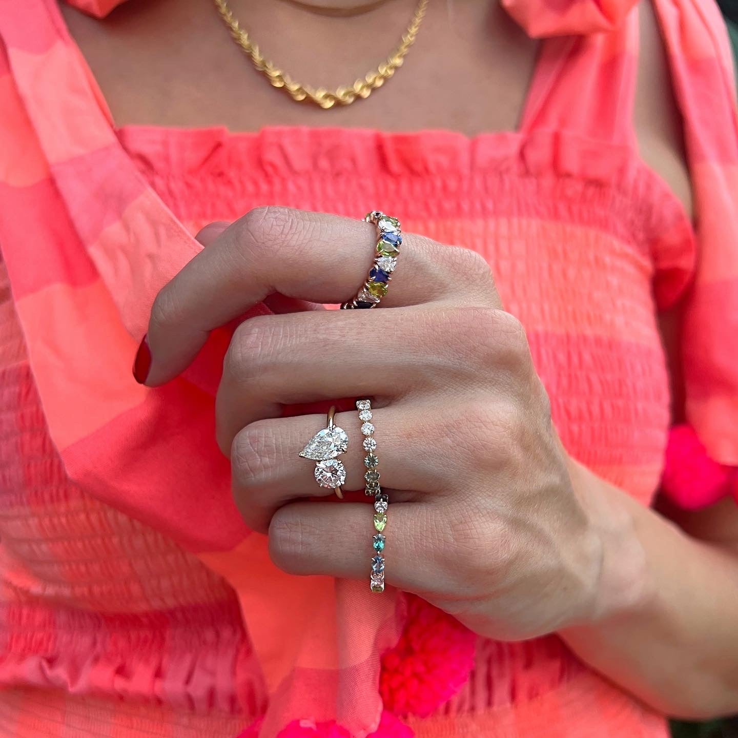 Round Eagle Prong Band – Lindsey Leigh Jewelry