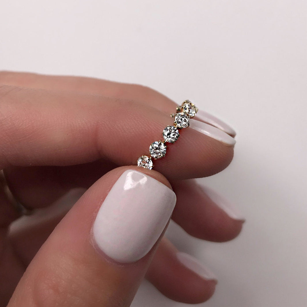 Round Eagle Prong Band – Lindsey Leigh Jewelry