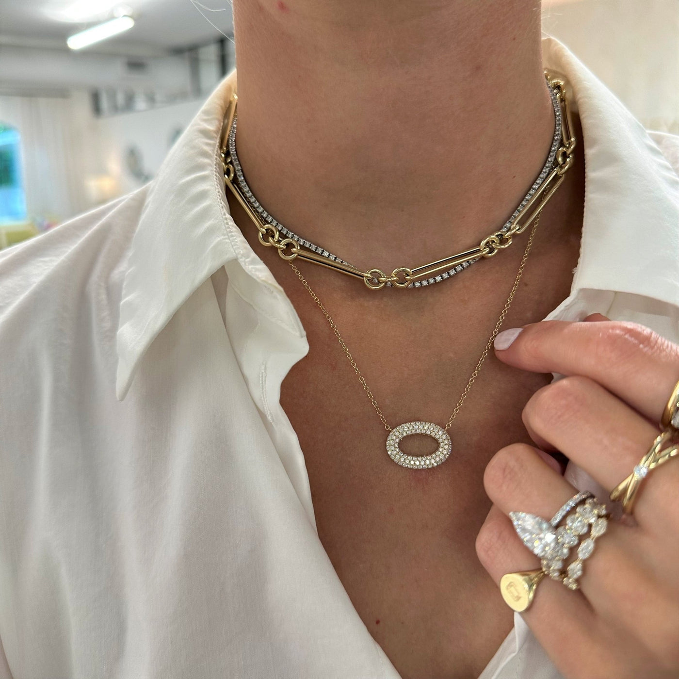 Triple Round Link Chain – Lindsey Leigh Jewelry
